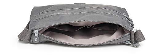 Kipling Alvar Crossbody Bag, Dusty Grey Rim, One Size