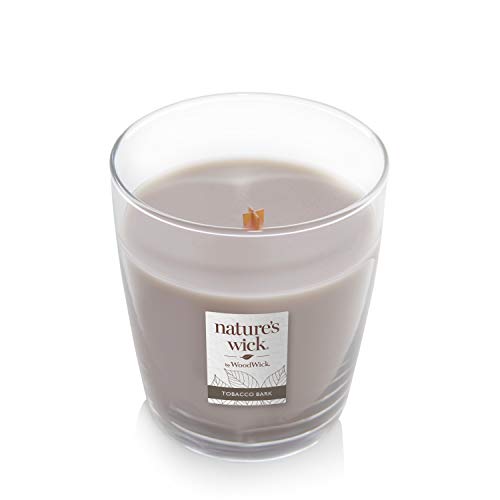 Nature's Wick Tobacco Bark Scented Candle, 10 ounces