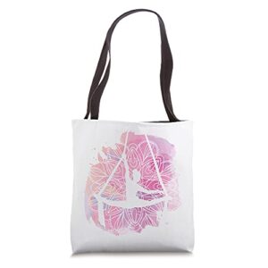 aerial silks circus yoga tote bag