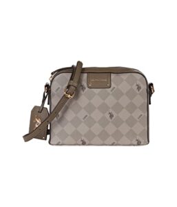 diamond signature crossbody bag taupe c / 1sz