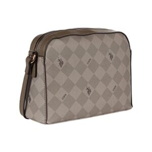 DIAMOND SIGNATURE CROSSBODY BAG TAUPE C / 1SZ