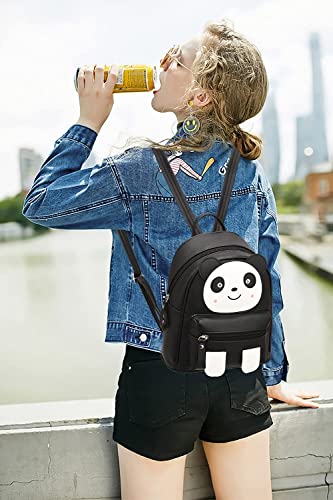 Cute Backpack Purse for Girls Women Animal Panda Mini Bag Leather Backpacks