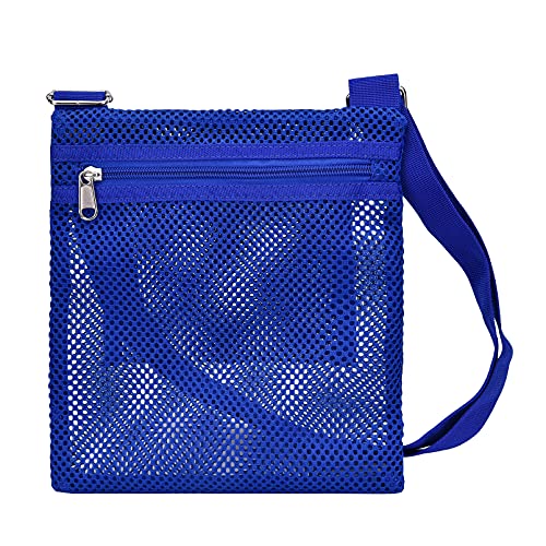 GreenPine USPECLARE Heavy Duty Semi-Transparent Mesh Purse, See Through Mesh Crossbody Bag