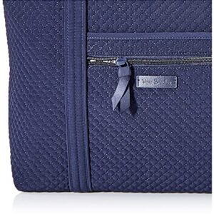 Vera Bradley Women's Microfiber Vera Tote Bag, True Navy, One Size