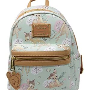 Loungefly Disney Bambi Dreamy Allover Print Womens Double Strap Shoulder Bag Purse