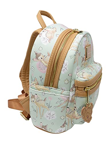 Loungefly Disney Bambi Dreamy Allover Print Womens Double Strap Shoulder Bag Purse