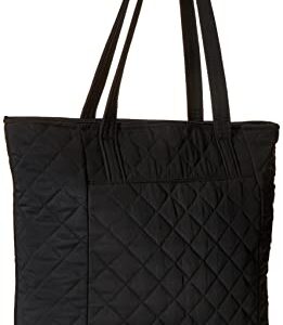 Vera Bradley Women's Performance Twill Vera Tote Bag, Classic Black, One Size