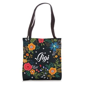 cute gigi tote bag floral tote bag best gift for gigi tote bag