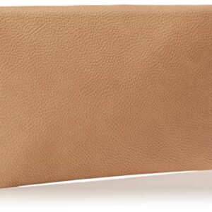 The Drop Women's Southampton Zipper Foldover Clutch, Taupe, One Size