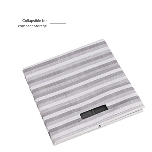 Linon Home Decor Linon Dawes Grey Stripe 2pk Storage Bin