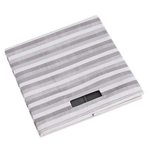 Linon Home Decor Linon Dawes Grey Stripe 2pk Storage Bin