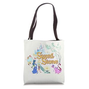 disney the sword in the stone retro tote bag