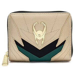 loungefly marvel loki classic cosplay zip around wallet