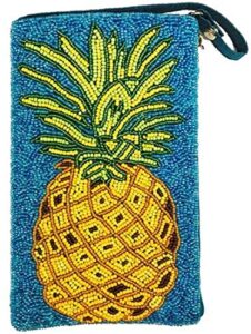 bamboo trading company shb446 pineapple crush club bag, 7-inch height, multicolor