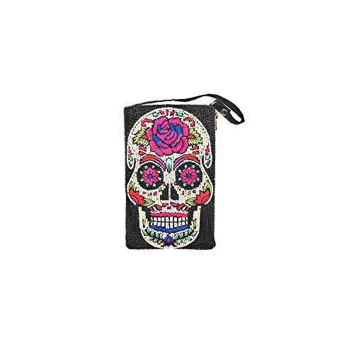 Bamboo Trading Company SHB448 Sugar Skull Club Bag, 7-inch Height, Multicolor