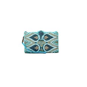 bamboo trading company shb357 mingle mermaid treasure club bag, 8-inch length