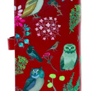 Shag Wear Wild Bird Owl Large Women's Wallet Red 7"