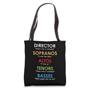 funny choir director gifts orchestra soprano alto singer tote bag