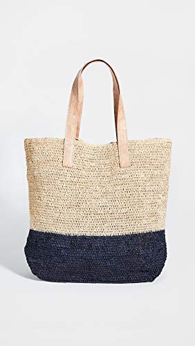 Mar Y Sol Women's Montauk Tote, Navy, Tan, One Size