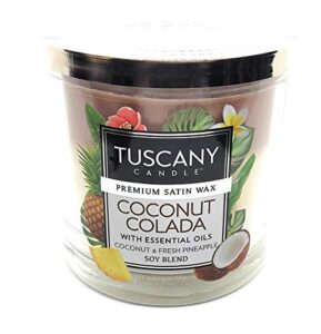 coconut colada premium satin wax soy blend candle