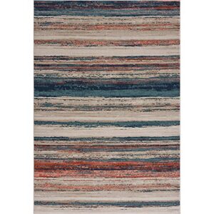 Bloom Rugs Modern Cream Multicolor Area Rug - Abstract Contemporary 8x10 Rug for Living Room, Bedroom and Kitchen (7'10" x 10')