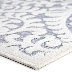 orian bluebonnets accent rug, 1′ x 1′, light blue