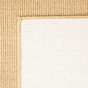 Martha Stewart Collection by SAFAVIEH 1'9" x 2'10" Natural MSR9501A Farmhouse Sisal & Jute Accent Rug