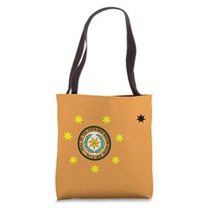 cherokee nation flag – cherokee tote bag