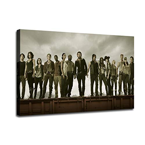 Artcgc The Walking Dead Wall Art Home Wall Decorations for Bedroom Living Room Oil Paintings FINDEMO Canvas Prints-1169 (16x24inch,Unframed)