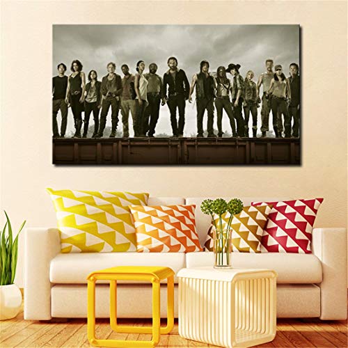 Artcgc The Walking Dead Wall Art Home Wall Decorations for Bedroom Living Room Oil Paintings FINDEMO Canvas Prints-1169 (16x24inch,Unframed)