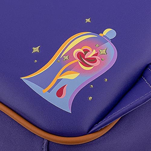 Loungefly Disney Beauty and the Beast Ballroom Scene Womens Double Strap Shoulder Bag Purse