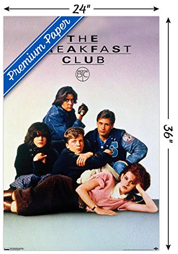 Trends International 24X36 The Breakfast Club-One Sheet Wall Poster, 24" x 36", Premium Unframed Version