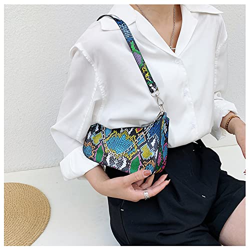 Small Women Animal Cow Print Shoulder Bag Clutch Purse Underarm Handbag Satchel Zipper Bag Purse