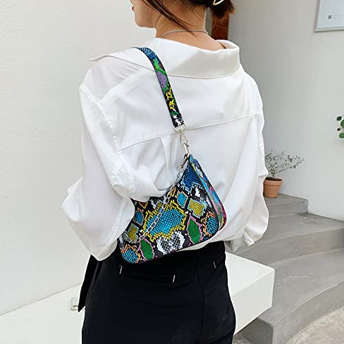 Small Women Animal Cow Print Shoulder Bag Clutch Purse Underarm Handbag Satchel Zipper Bag Purse