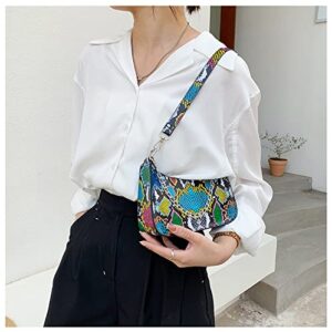 Small Women Animal Cow Print Shoulder Bag Clutch Purse Underarm Handbag Satchel Zipper Bag Purse