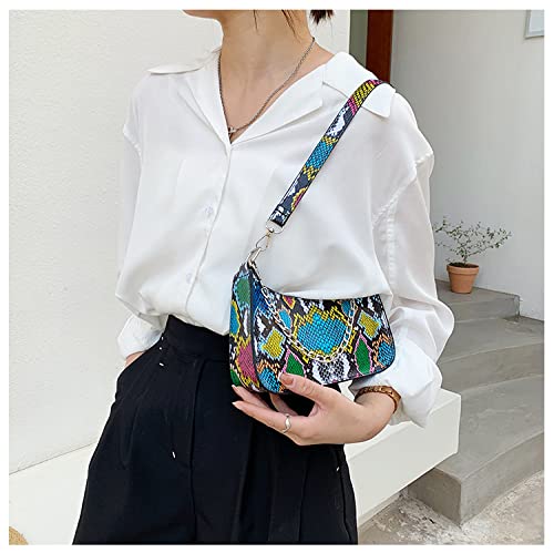 Small Women Animal Cow Print Shoulder Bag Clutch Purse Underarm Handbag Satchel Zipper Bag Purse