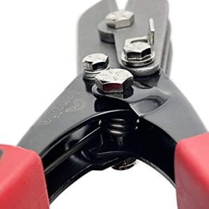 JOUNJIP 5-Blade Sheet Metal Crimper- Hand Crimper HVAC Tool for 24-28 Gauge Ductwork Downspout and Stove Pipe