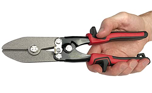 JOUNJIP 5-Blade Sheet Metal Crimper- Hand Crimper HVAC Tool for 24-28 Gauge Ductwork Downspout and Stove Pipe