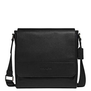 Houston Map Bag Leather Black