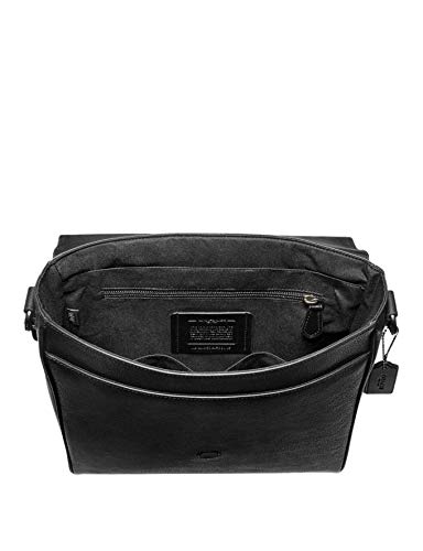 Houston Map Bag Leather Black