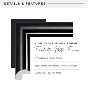 MCS Trendsetter Poster Frame, Black, 27 x 40 in, 2 pk