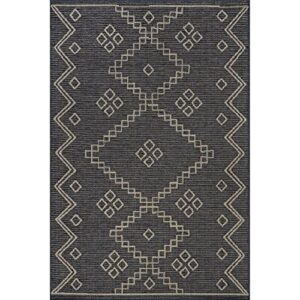 nuLOOM Charter Diamonded Helix Indoor/Outdoor Area Rug, 5' x 8', Grey