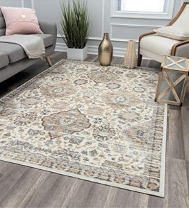 rugs america leopold lx50a sugar cookie area rug, 7’0″ x 9’0″