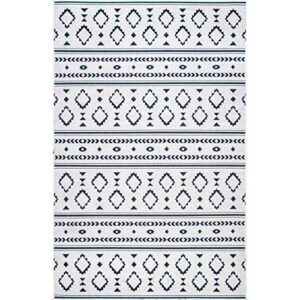 nuLOOM Frontier Droplet Striped Indoor/Outdoor Area Rug, 5' x 8', Light Grey