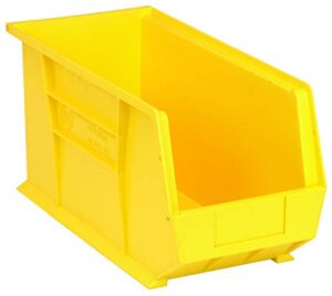 quantum storage systems k-qus265yl-2 2-pack ultra-stack and hang bins, 18″ x 8-1/4″ x 9″, yellow