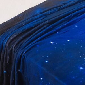 Mimihome Galaxy Throw Blanket, Outer Space Universe Warm Fleece Blanket for Sofa Couch Bed, 80x58 Inch