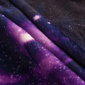 Mimihome Galaxy Throw Blanket, Outer Space Universe Warm Fleece Blanket for Sofa Couch Bed, 80x58 Inch