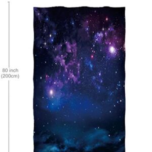 Mimihome Galaxy Throw Blanket, Outer Space Universe Warm Fleece Blanket for Sofa Couch Bed, 80x58 Inch