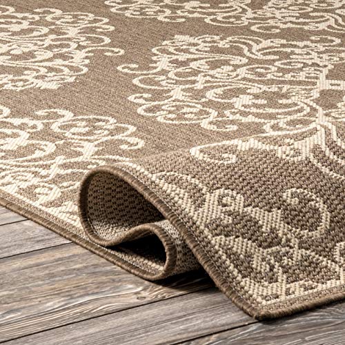 nuLOOM Frontier Coronated Trellis Indoor/Outdoor Area Rug, 8' x 10', Beige