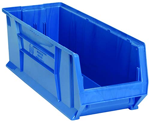 QUANTUM STORAGE SYSTEMS K-QUS973BL-1 Plastic Storage Stacking Hulk Container, 29-7/8 inch x 11 inch x 10 inch, Blue